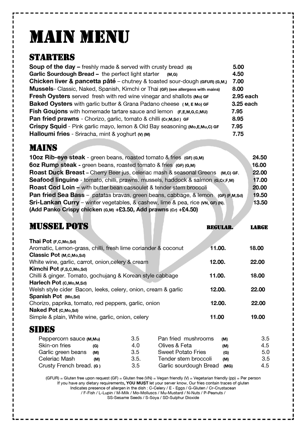 Our Menus – moulesagogo